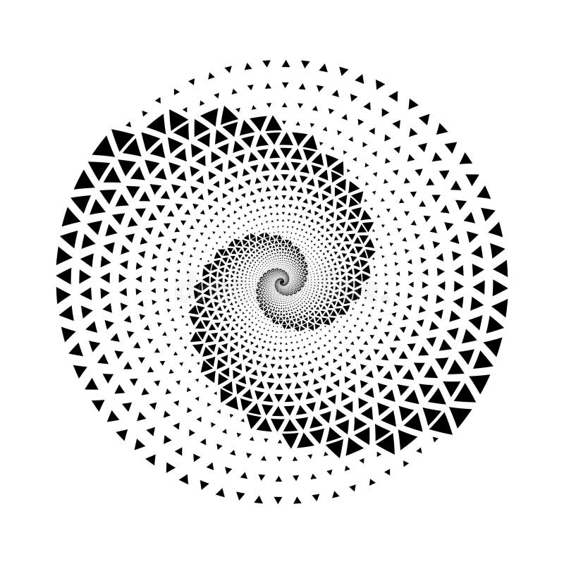 Abstract Dotted Vector Background. Halftone Effect with Triangles ...