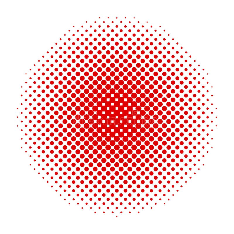 Abstract Dotted Vector Background. Red Halftone Effect Eps 10 Stock ...