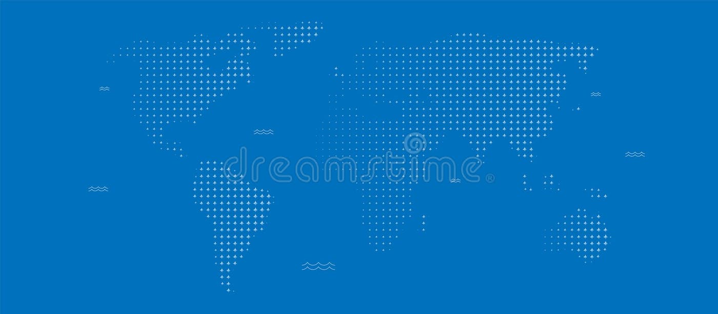 Dotted World Map Blue Stock Illustrations – 4,140 Dotted World Map Blue ...