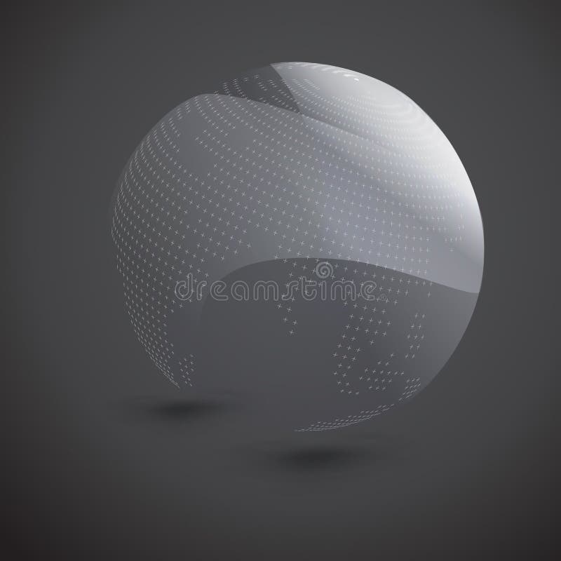 Abstract Dotted World Map Sphere Stock Vector - Illustration of vector ... Abstract Dotted World Map Sphere Stock Vector - Illustration of vector ...