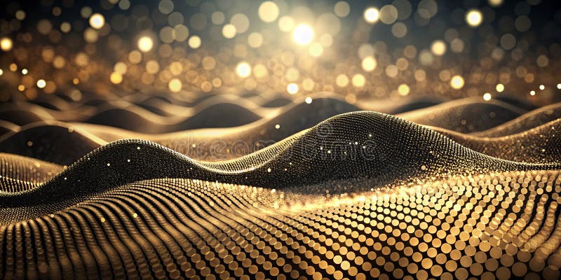 Abstract Dotwork Wave Background with Bokeh Gradient Noise and Creative ...