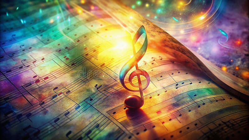 Abstract Double Exposure Art a Fusion of Music and Visuals Evoking ...