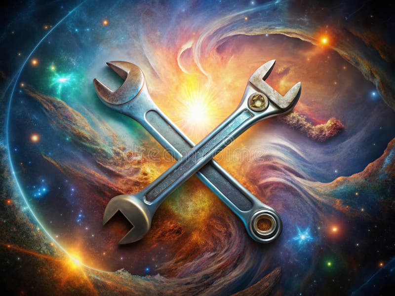 Abstract Double Exposure of Wrench and Screwdriver a Visual Exploration ...