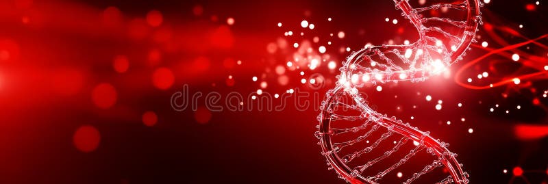Abstract Double Helix Design an Abstract Illustration of a DNA Double ...