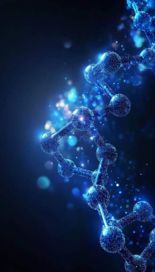 Abstract Double Helix Structure a Representation of DNA, Genetics, and ...