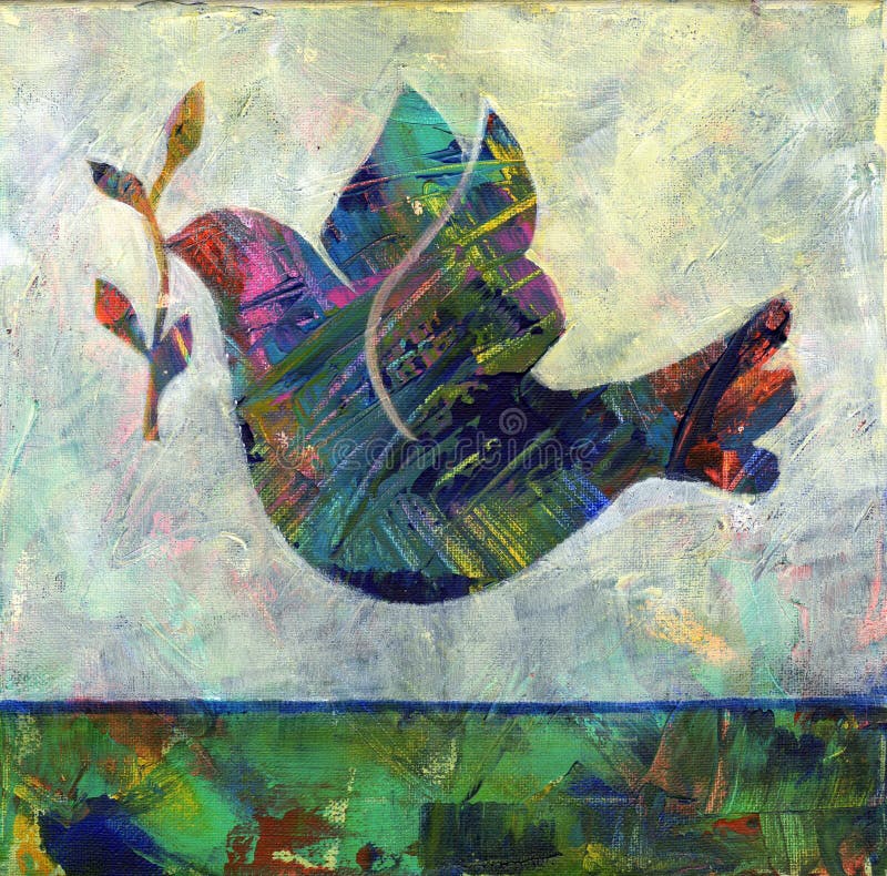 Abstract Dove Sketch Set Vector Illustration Stock Vector ...