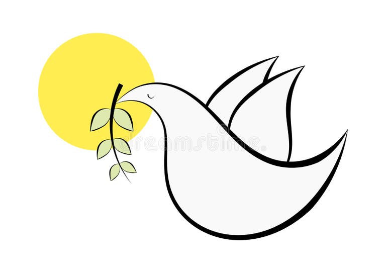 Abstract dove symbol stock vector. Illustration of animal - 24569057