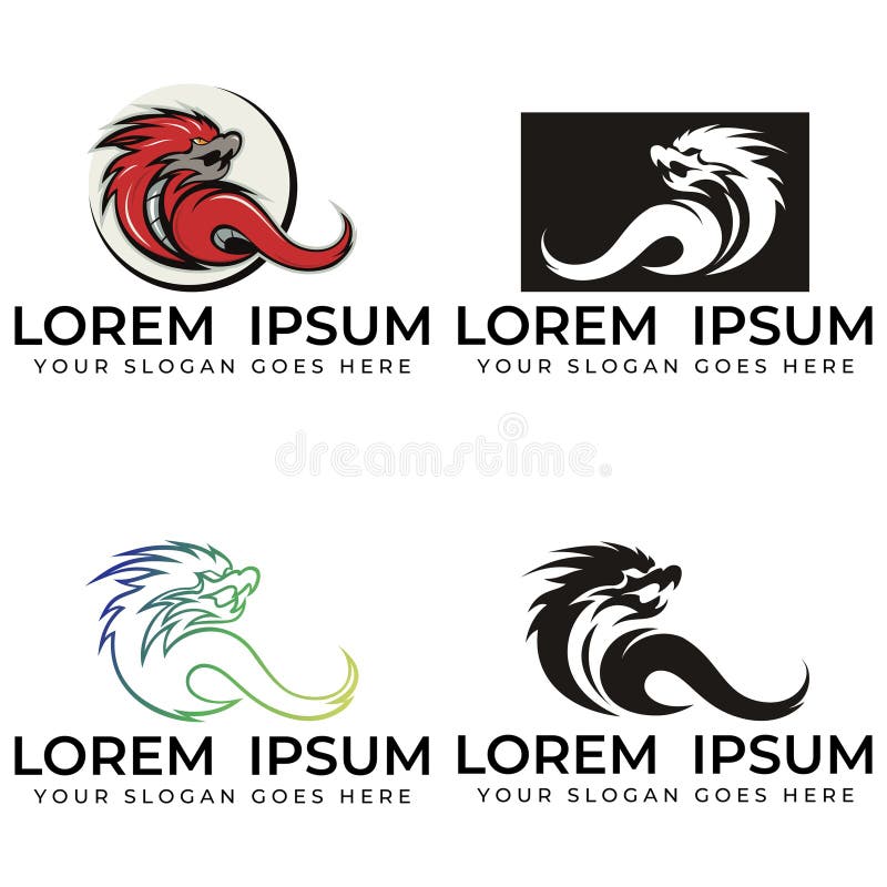 Abstract Dragon Monster Image Design Art Stock Vector - Illustration of ...