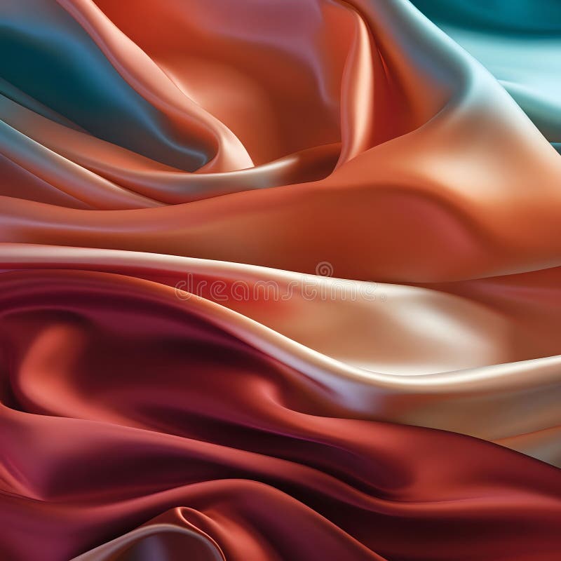 Abstract Draped Silk Fabric Background Stock Illustration ...
