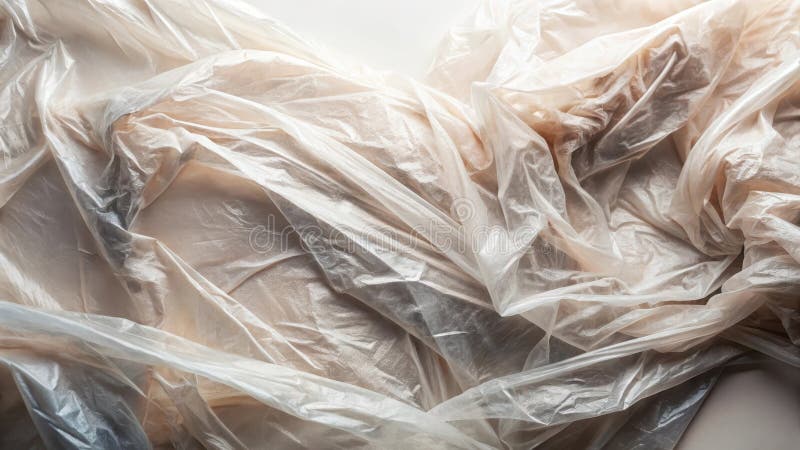 Abstract Draped Texture of Sheer, Translucent Fabric with Soft, Gentle ...