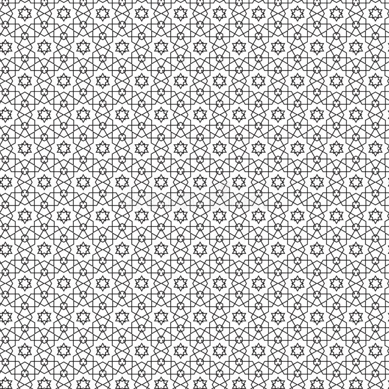 Abstract Draw Stars Ornament Grid Pattern Background Vector ...