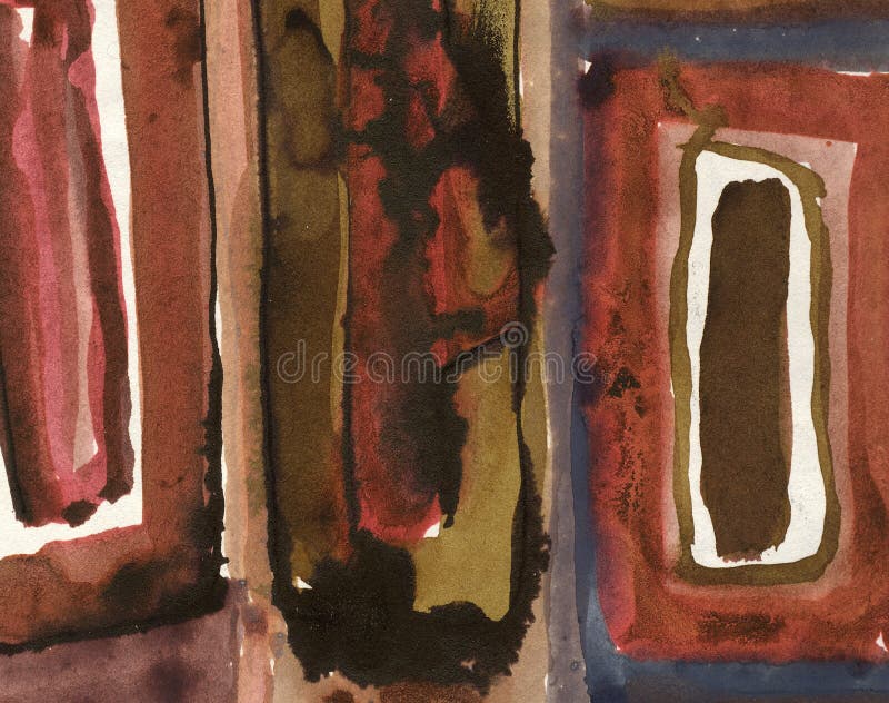 Abstract drawing stock illustration. Illustration of aquarelle - 3438807