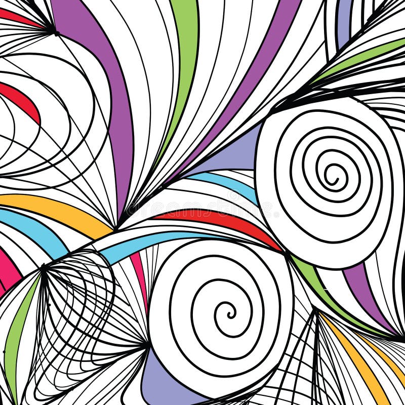 Abstract Drawing Background Stock Vector - Illustration of cool ...