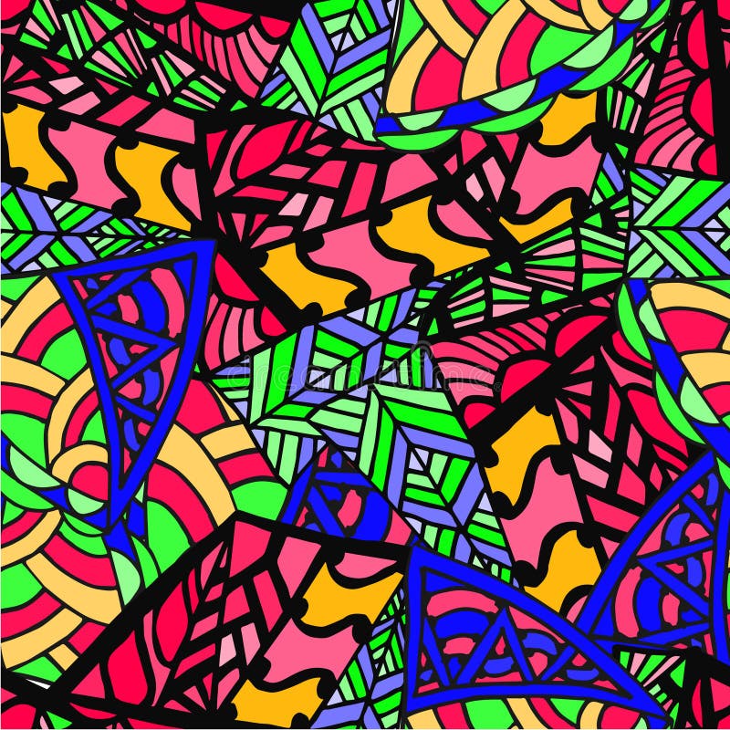 Abstract Drawing Background of Geometric Patterns Shape Stock ...