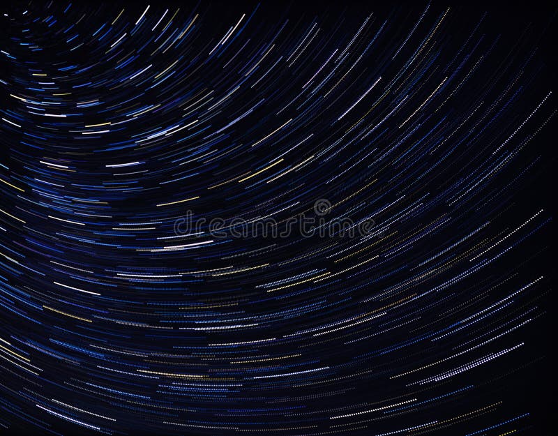 Abstract Drawing of Concentric Arcs on a Dark Background Stock Image ...