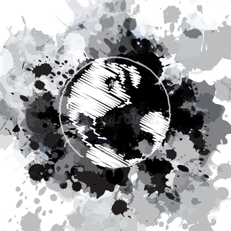 Drawing Global Marketing Plan on Blue Wall Stock Illustration ...