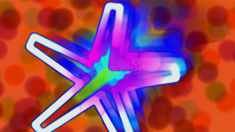 Abstract Drawing with the Image of a Star. Stock Illustration ...