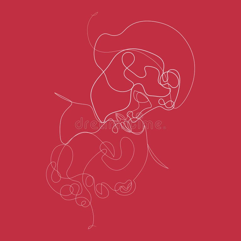 Two Faces Continuous Line Drawing Stock Illustrations 251 Two Faces