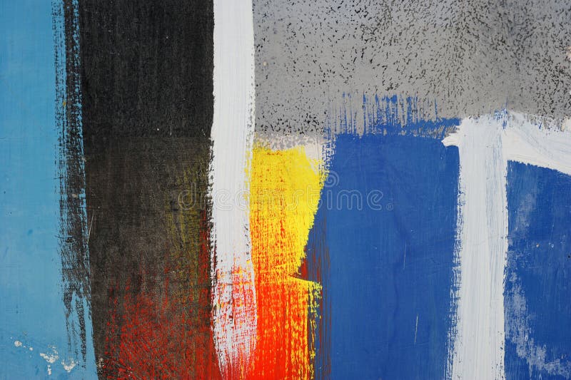 Abstract Drawing on the Wall,street Art Stock Image - Image of cracked ...