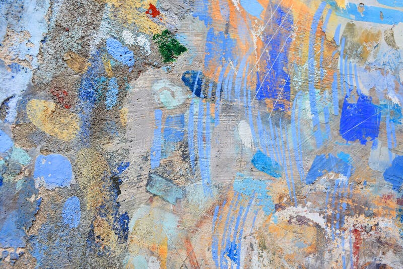 Spray Paint Shape on the Wall Stock Image - Image of wall, palette ...