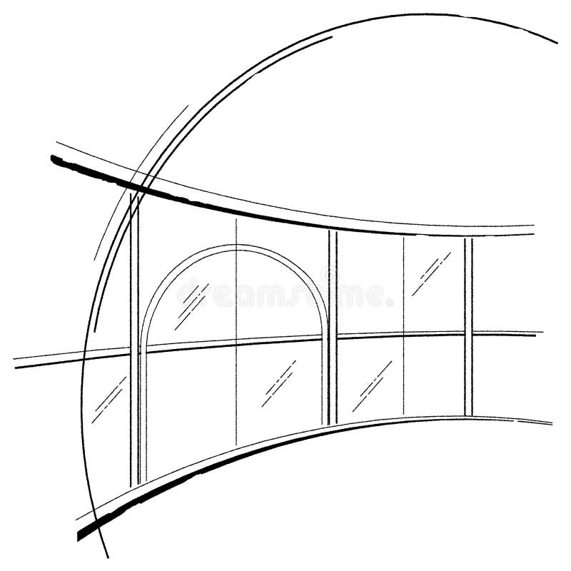 Abstract House Architecture Stock Illustration - Illustration of modern ...