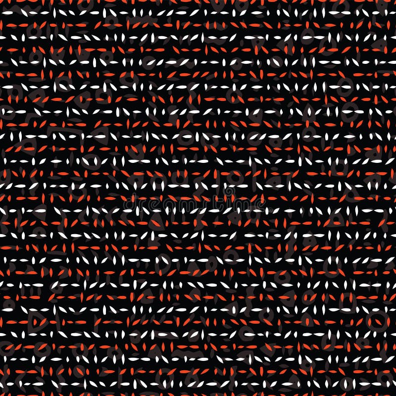 Red and White Abstract Drawn Cryptic Symbols Stock Vector ...