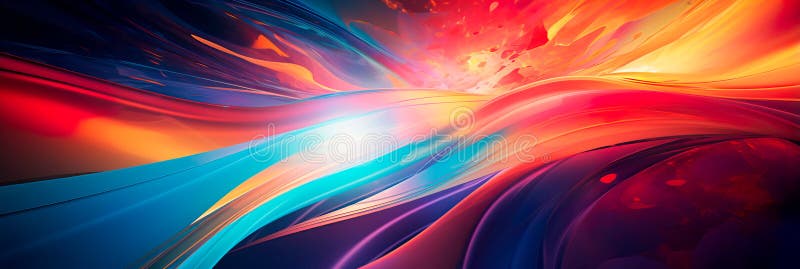 Abstract Dreamscape with Dynamic, Swirling Patterns and Vibrant Colors ...