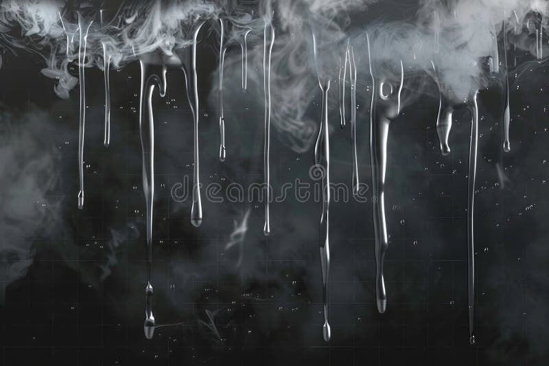 Abstract Dripping Smoke and Liquid Stock Illustration - Illustration of ...