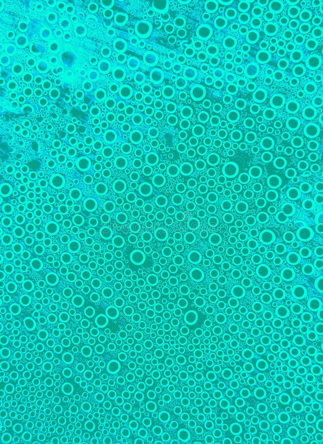 Abstract Drops on the Surface of Transparent Plastic. Smooth Small ...