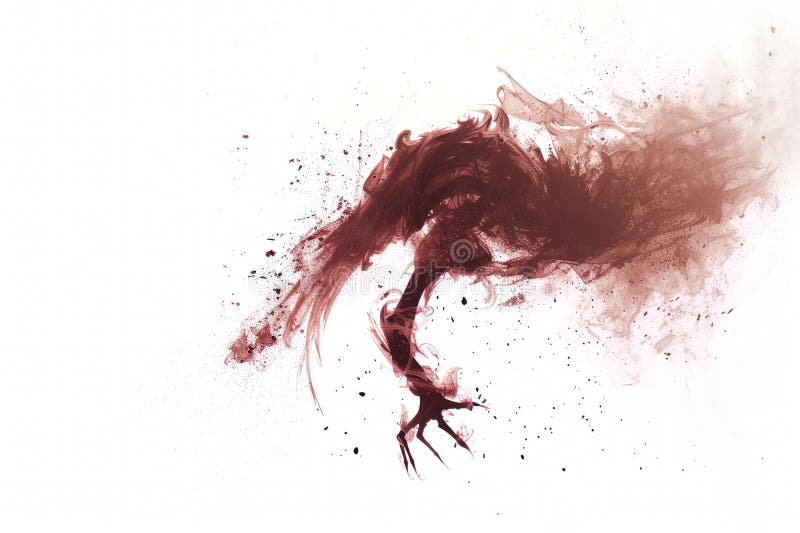 Abstract Dust Devil with Scratches on a White Background. Stock Photo ...