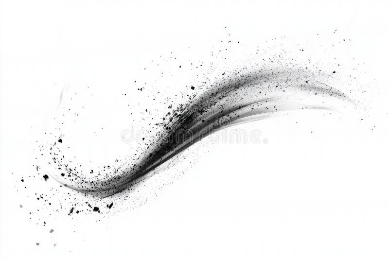 Abstract Dust Devil with Scratches on a White Background. Stock Photo ...