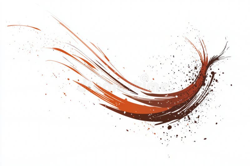 Abstract Dust Devil with Scratches on a White Background. Stock Image ...