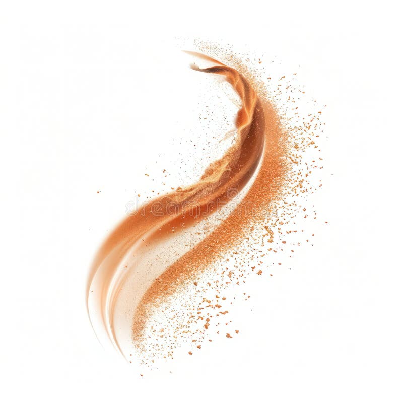 Abstract Dust Devil with Scratches on a White Background. Stock Image ...