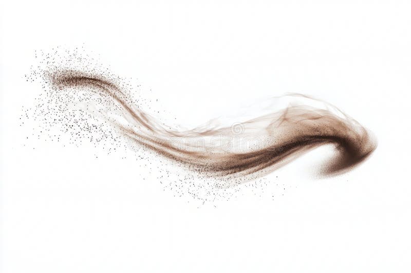 Abstract Dust Devil with Scratches on a White Background. Stock ...