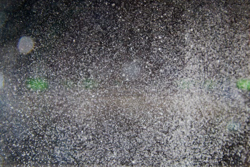 Abstract Dust Explosion and Flash with Illumination on a Black ...