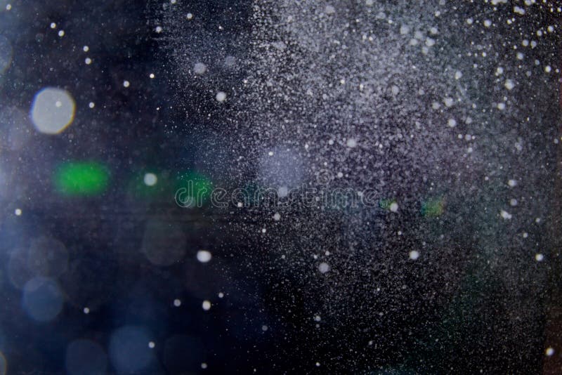 Abstract Dust Explosion and Flash with Illumination on a Black ...