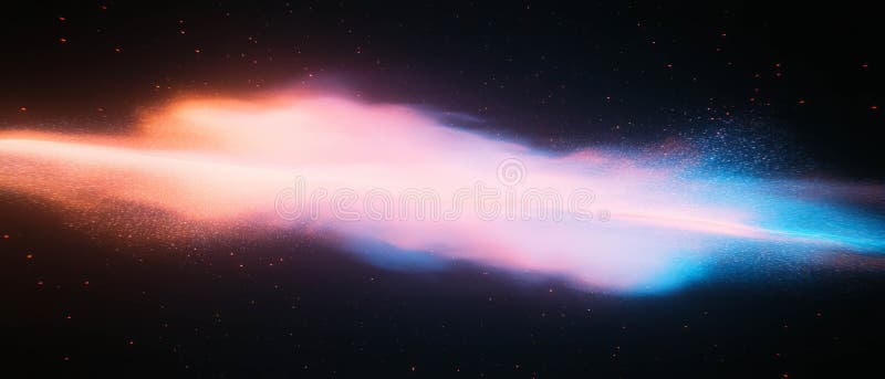 Abstract Dust Overlay with Light Patterns on a Black Background in ...