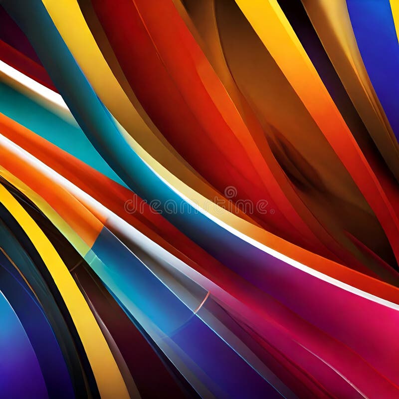 Abstract Dynamic and Associative Color Composition of Lines Stock ...
