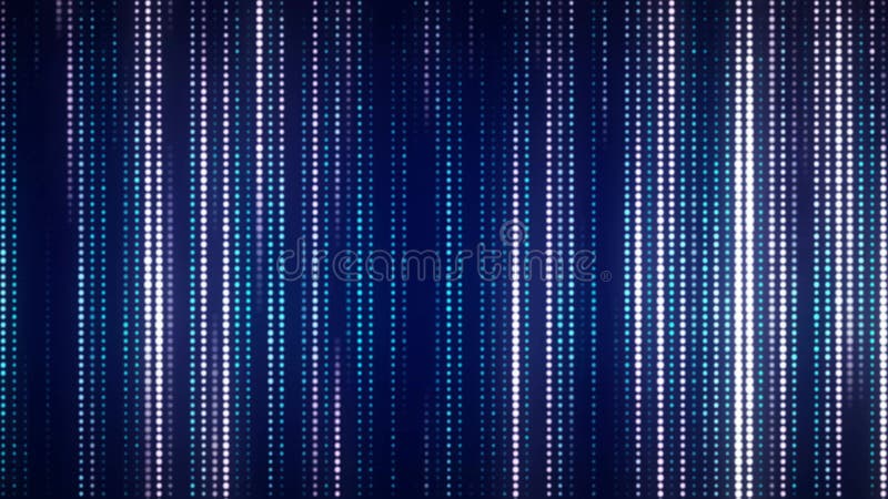 Abstract Dynamic Background with Blue Glowing Dots. Grid of Blinking ...