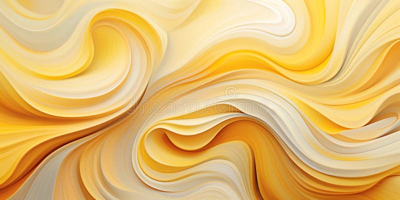 Abstract Dynamic Background of Smooth Lines in Yellow Stock ...