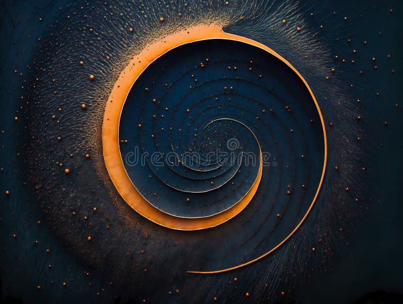 Abstract Dynamic Background Texture. Blue and Orange Science Fiction ...