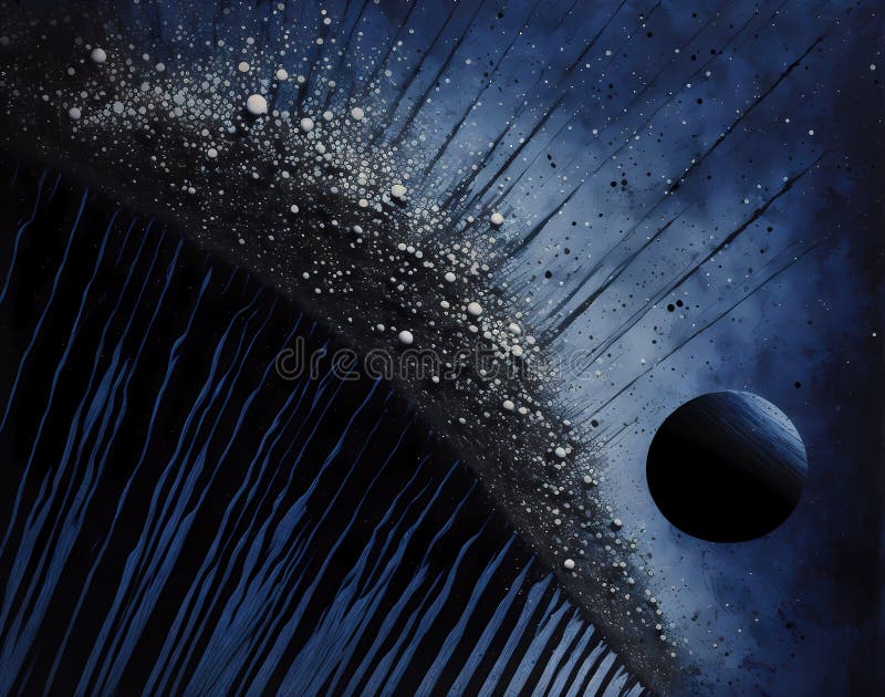 Abstract Dynamic Background Texture. Blue Science Fiction Style Stock ...