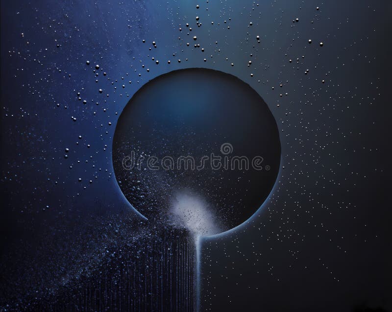 Abstract Dynamic Background Texture. Blue Science Fiction Style Stock ...