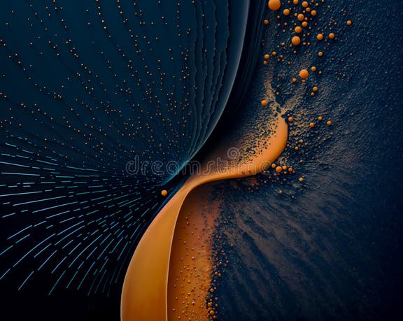 Abstract Dynamic Dispersion Effect Background for Texture. Blue and ...