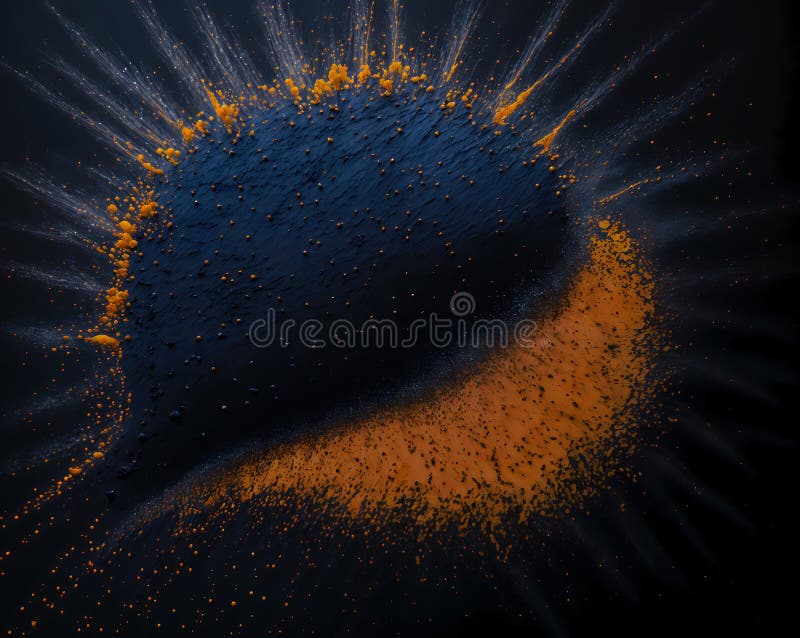 Abstract Dynamic Dispersion Effect Background for Texture. Blue and ...