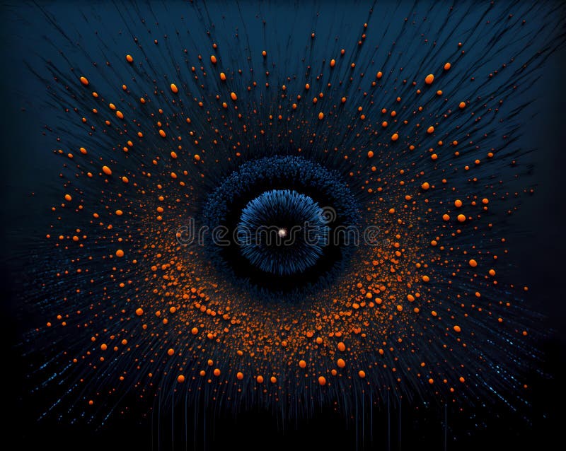 Abstract Dynamic Dispersion Effect Background for Texture. Blue and ...