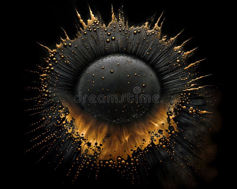 Abstract Dynamic Dispersion Effect Background for Texture. Golden ...