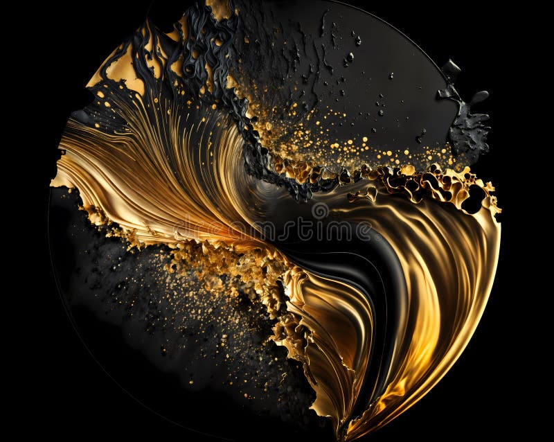 Abstract Dynamic Dispersion Effect Background for Texture. Golden ...