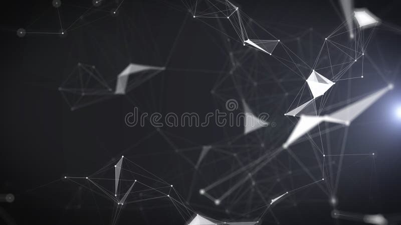 Abstract Dynamic Dots Lines Network Connection Technology Background ...