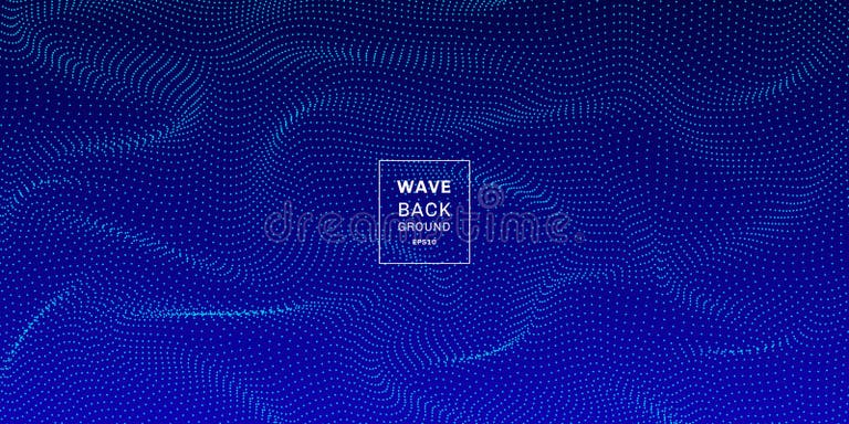 Blue Digital Wave Pattern Background Stock Illustrations – 291,515 Blue ...